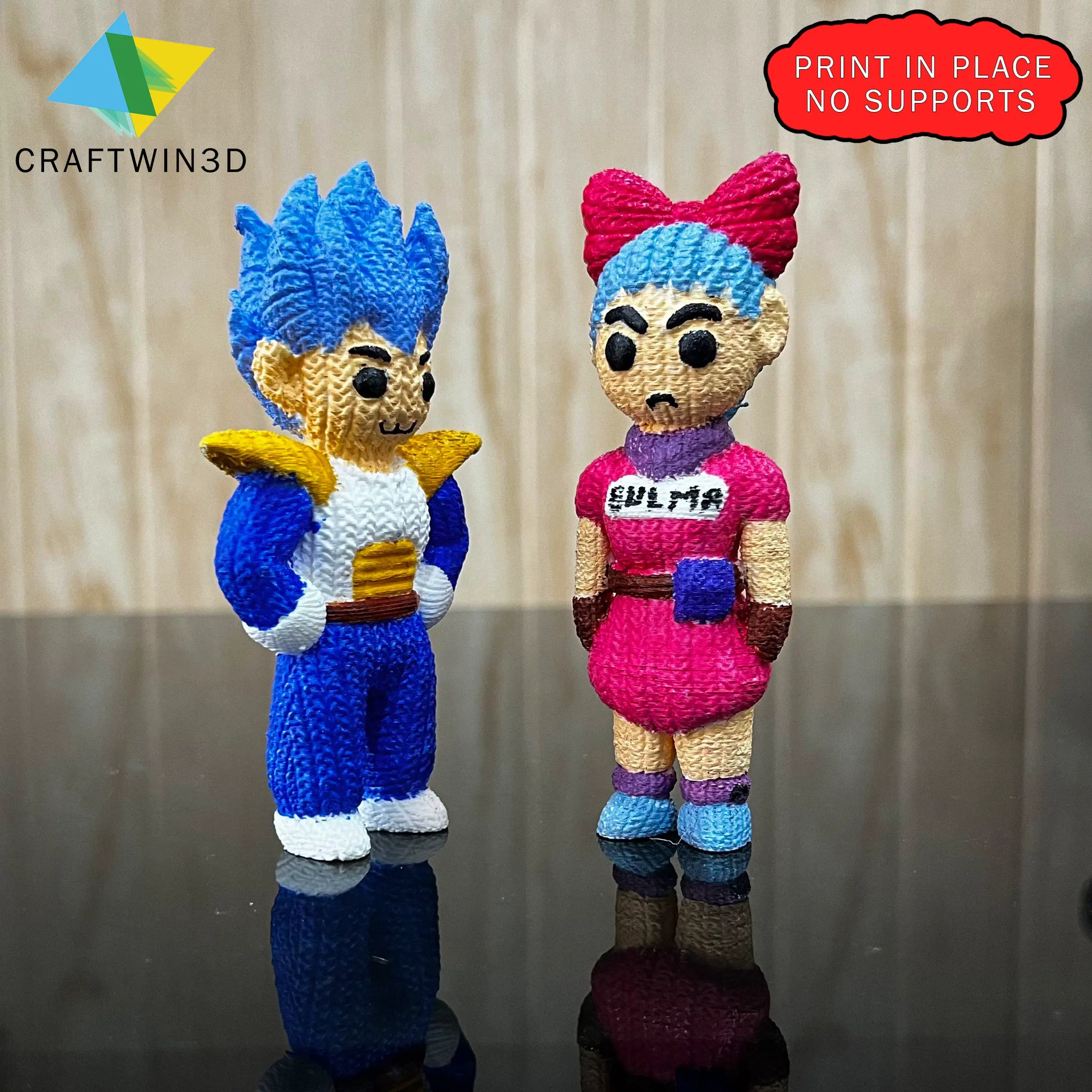 Knitted Bulma Print in place no supports | 3D models download ...