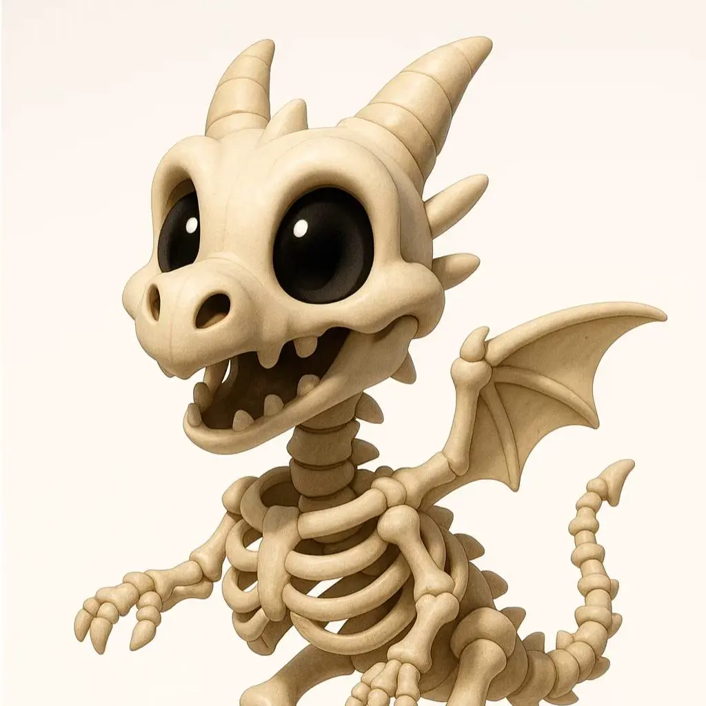 3D Printer Files | 3MF File | Skeleton dragon | Creality Cloud