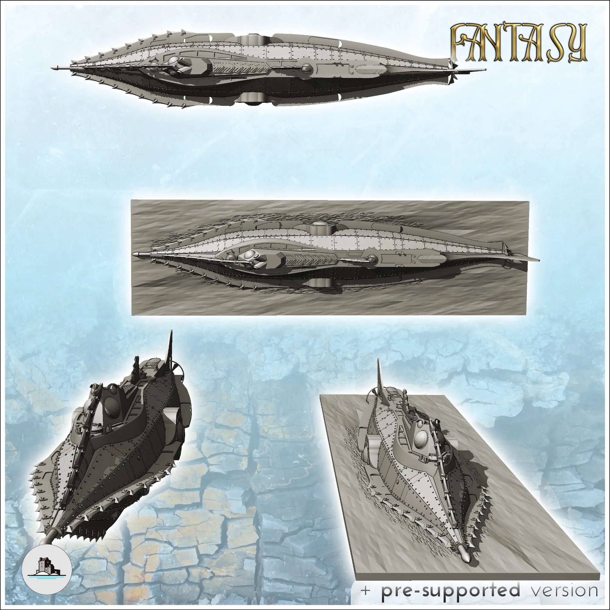 Other STL Download - Nautilus ship set (Twenty Thousand Leagues Under ...