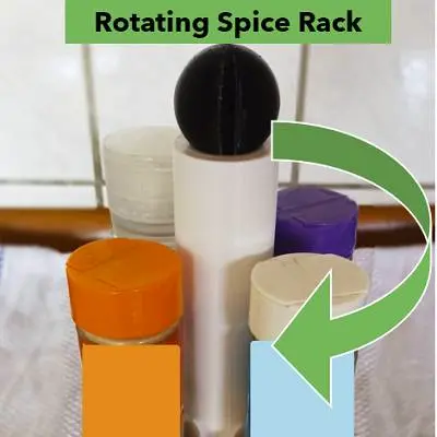 3D Printer Files | 3MF File | Rotating Spice Rack | Creality Cloud