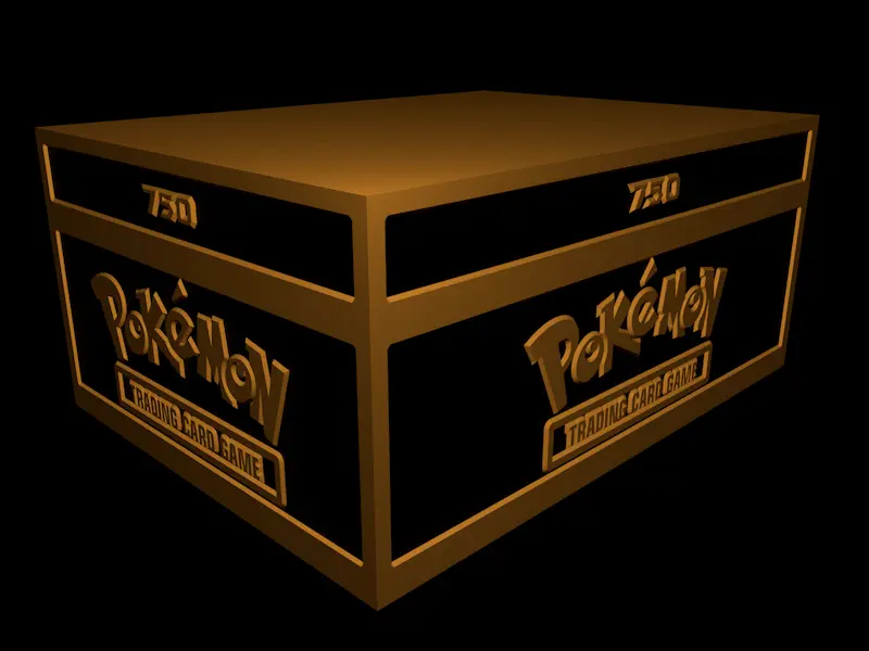 Card Box V2 - Pokemon - 750 Cards (Sleeved) | 3D models download ...