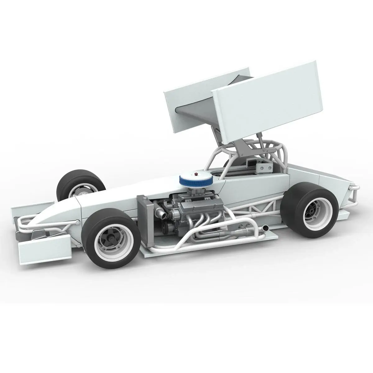Vehicles & Machinery STL Download - Supermodified front engine Winged ...