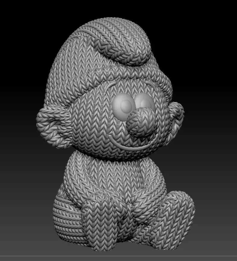 Characters & Creatures STL Download - The Smurfs - Smurf Knitted ...