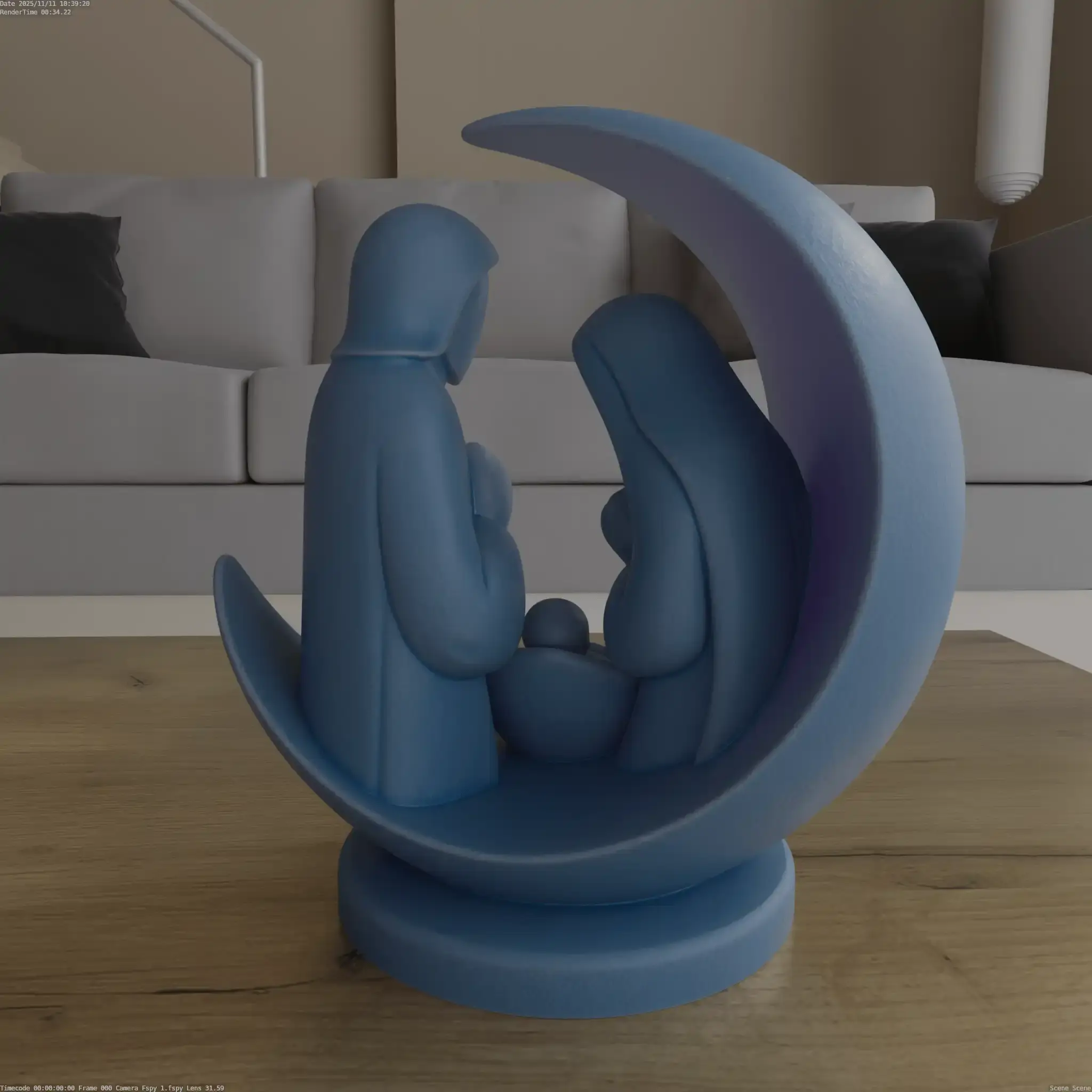 Home Decorations & Ornaments STL Download - Elegant Minimal Nativity ...