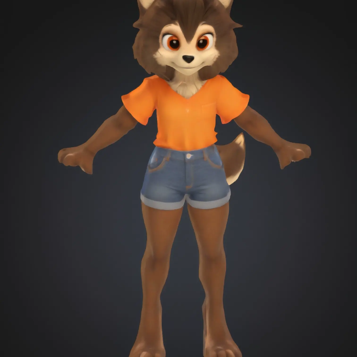 3D Printer Files | 3MF File | Wolf girl furry | Creality Cloud