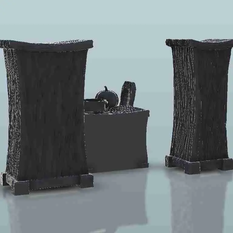 Other STL Download - Medieval kitchen interior set - miniatures ...