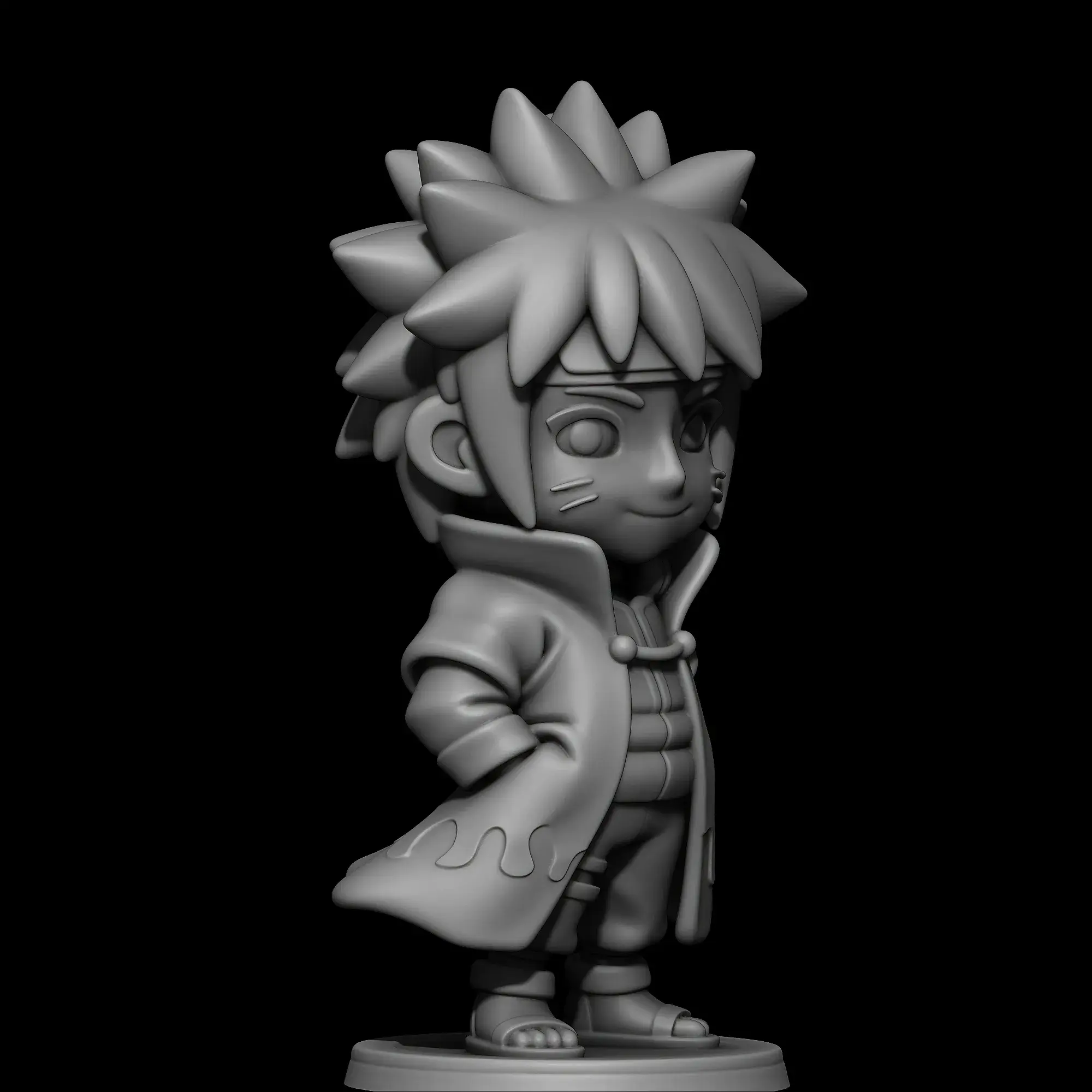 Characters & Creatures STL Download - Minato Chibi - Narutoby GALAXIARUM 3D