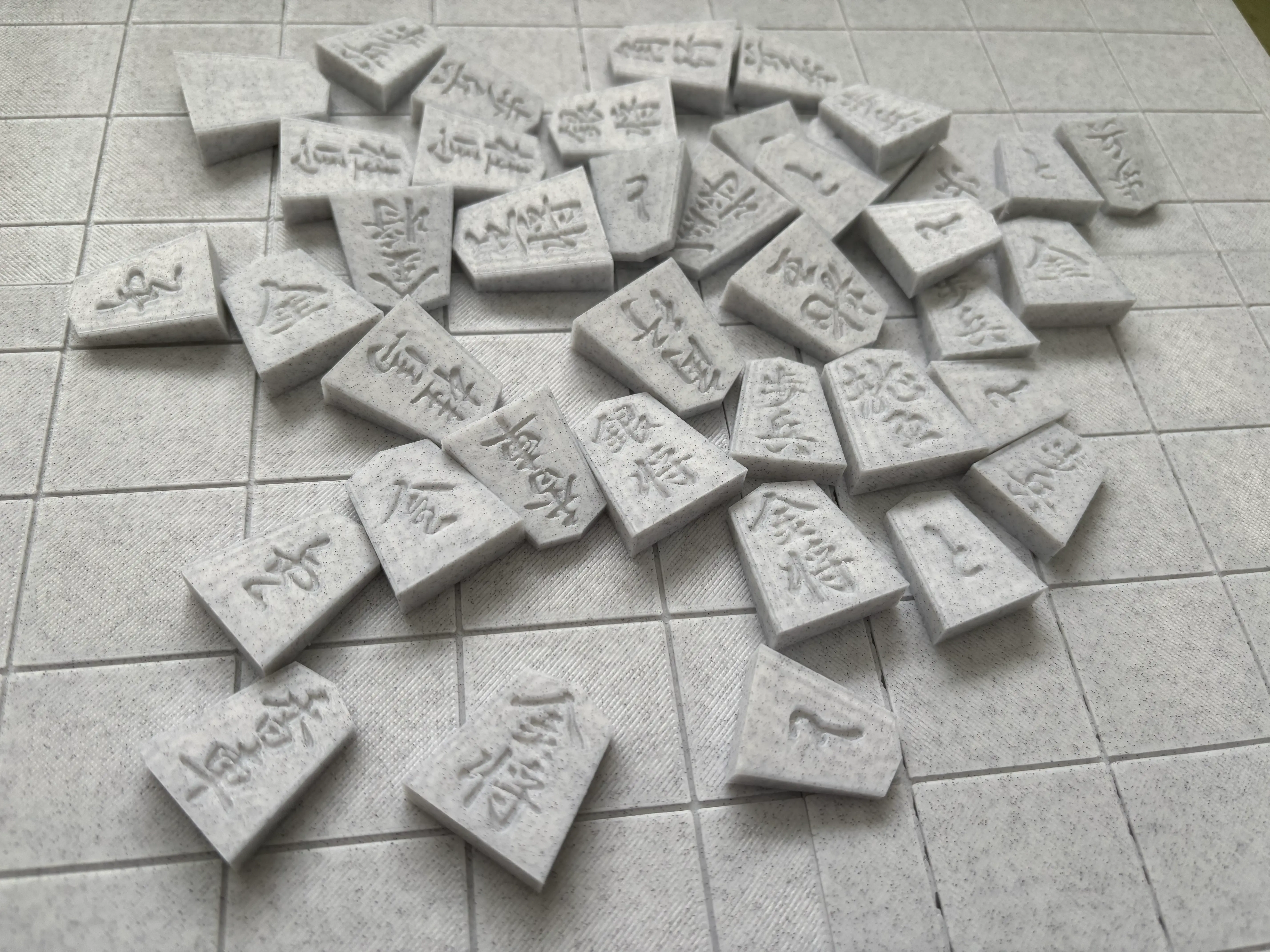 Board Games & Card Games STL Descarga - Shogi Koma (all) - AR_mora