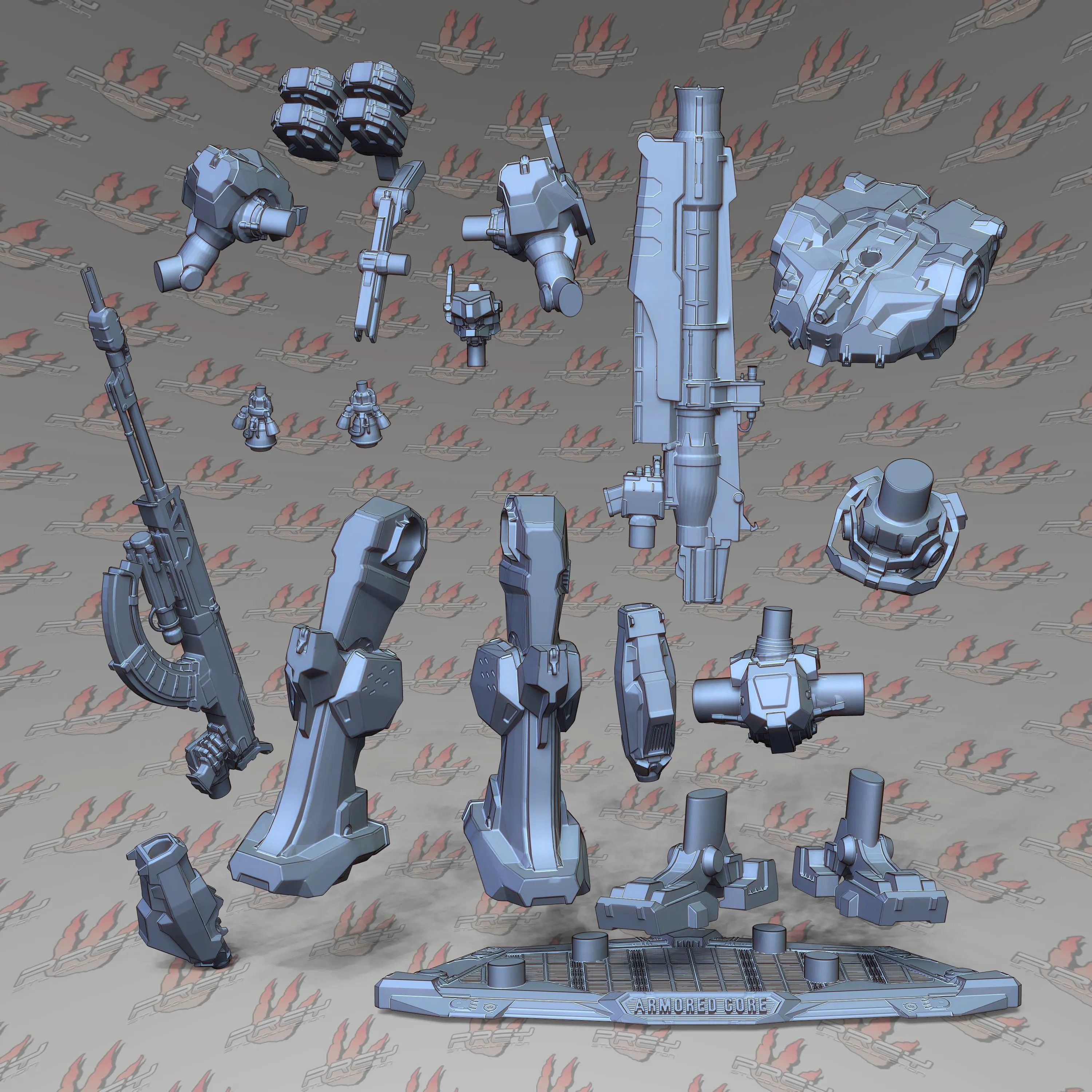 Robots & Mechs STL Download - MECH 2by PREYstudio