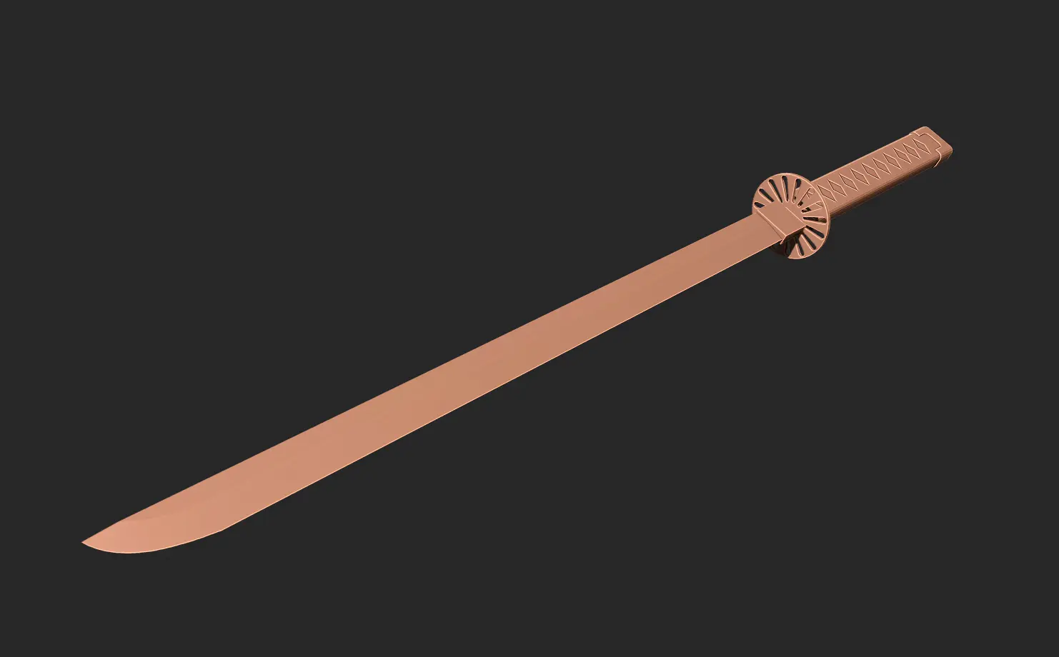 Characters & Creatures STL Download - Katana tanjiro Demon slayer - 3D ...