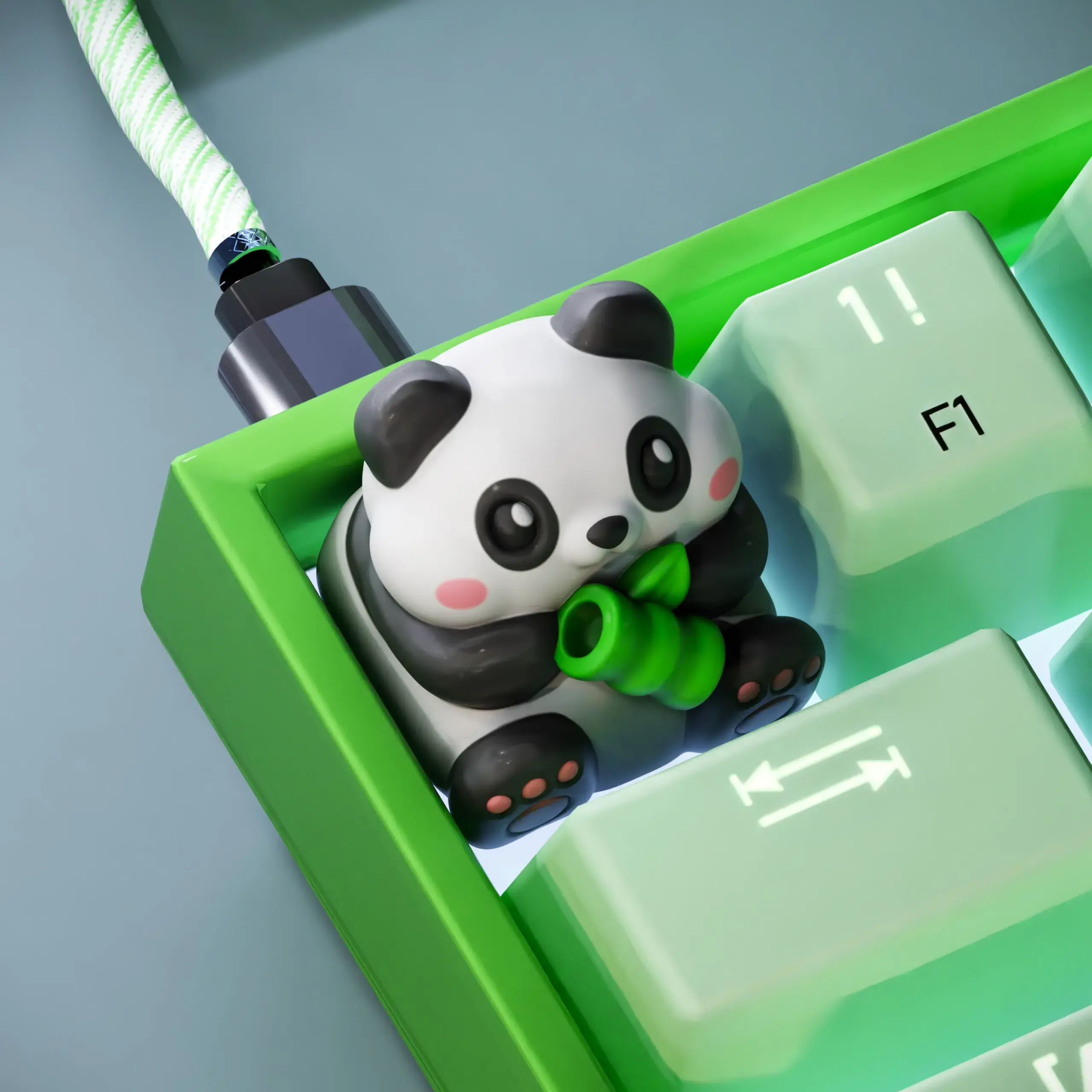Miniature Games & Accessories STL Descarga - Cute panda keycap ...
