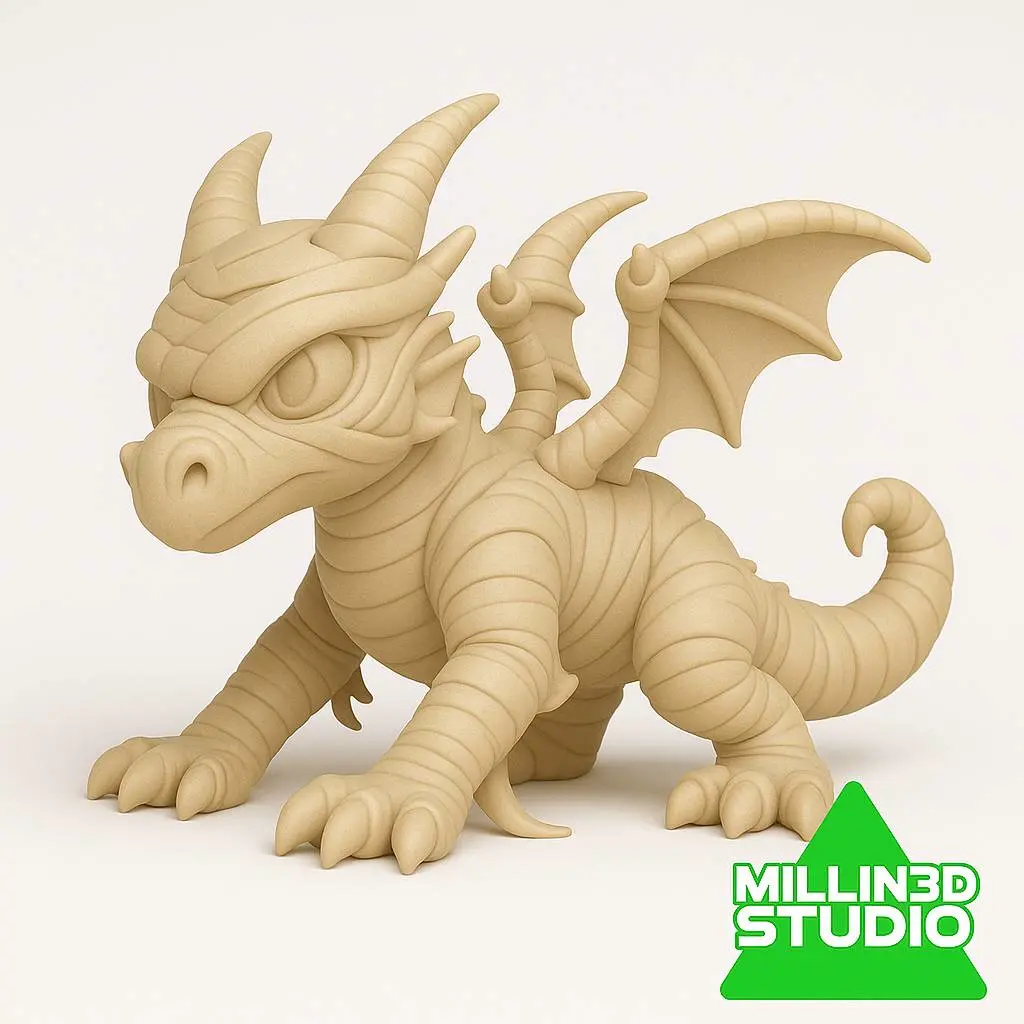 3D Printer Files | 3MF File | Halloween Cute Spooky Mummy Dragon | Creality Cloud