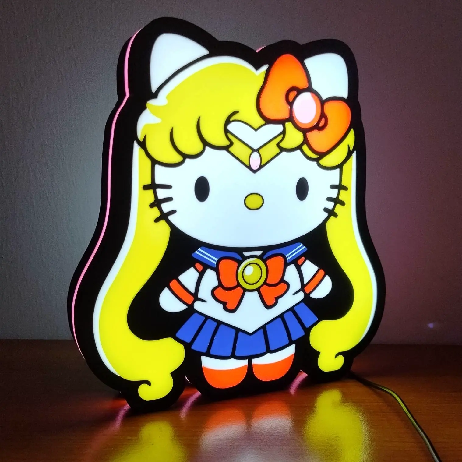 Lighting & Lamps STL Download - Hello kitty x sailor moon lightbox ...