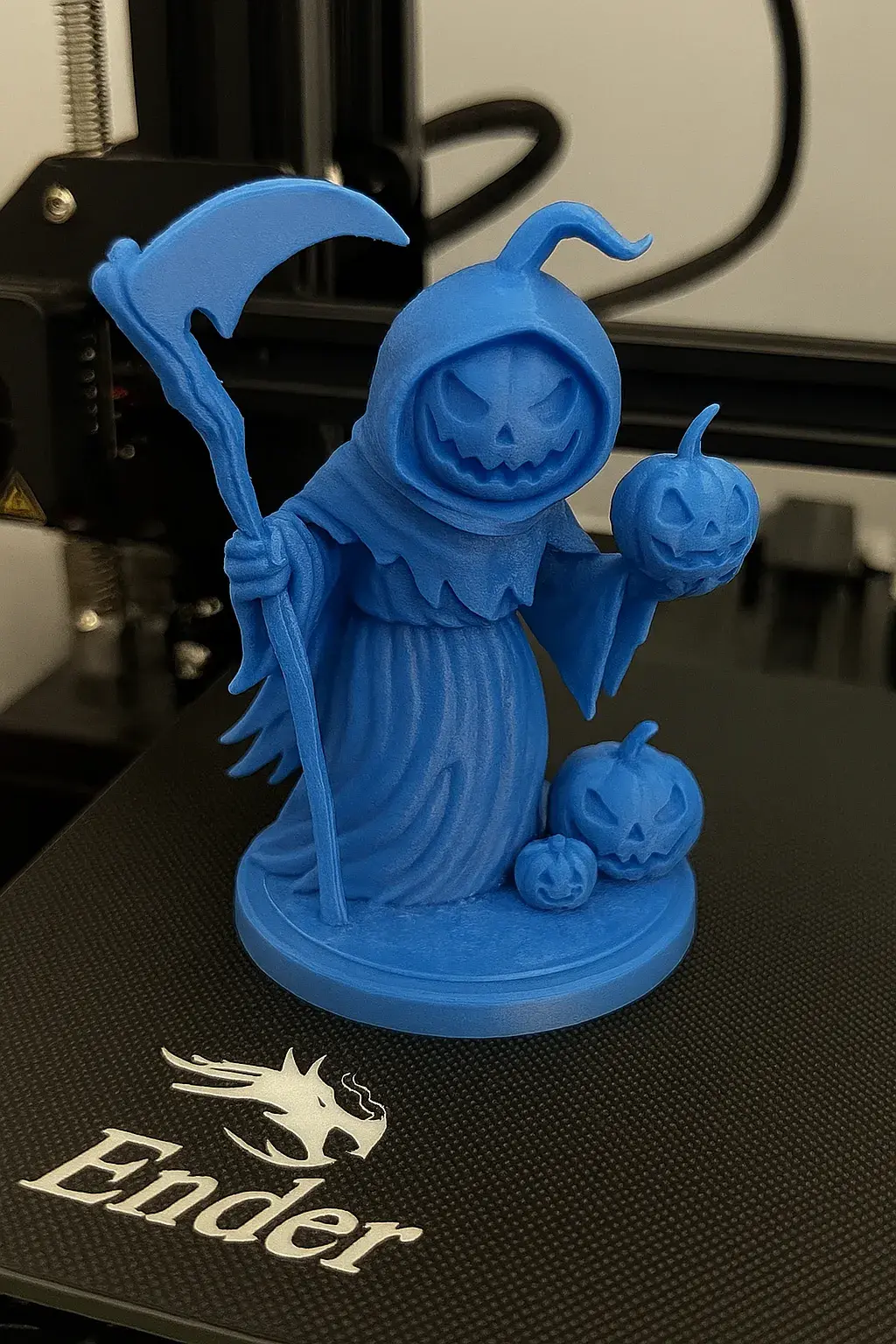 Sculptures & Artworks STL Download - Pumpkin Reaper Statue STL ...