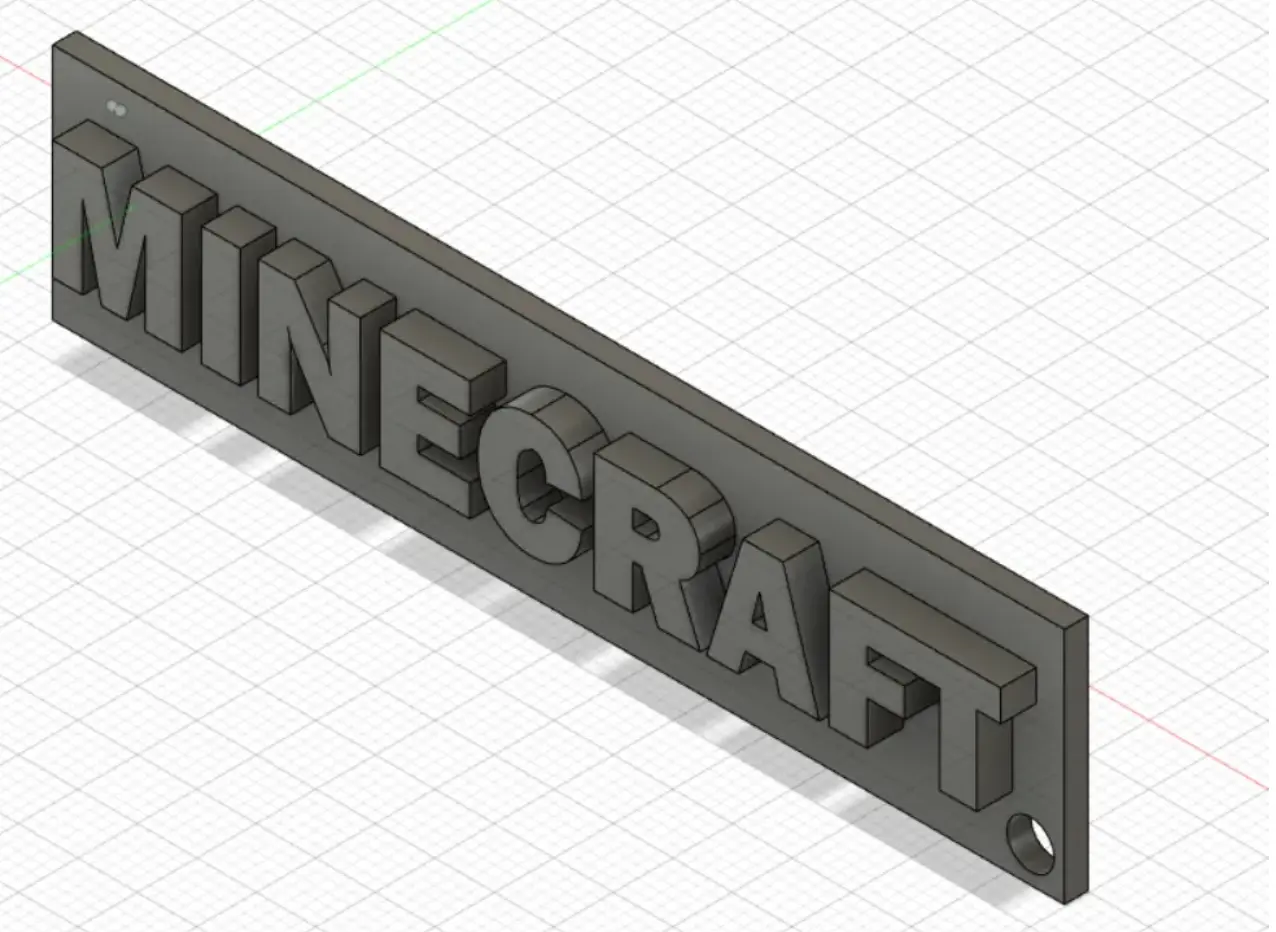 3D Printer Files | 3MF File | Minecraft keychain | Creality Cloud