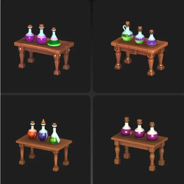 Free Props & Terrain STL Download - 4X alchemy-table / Alchemietischby ...