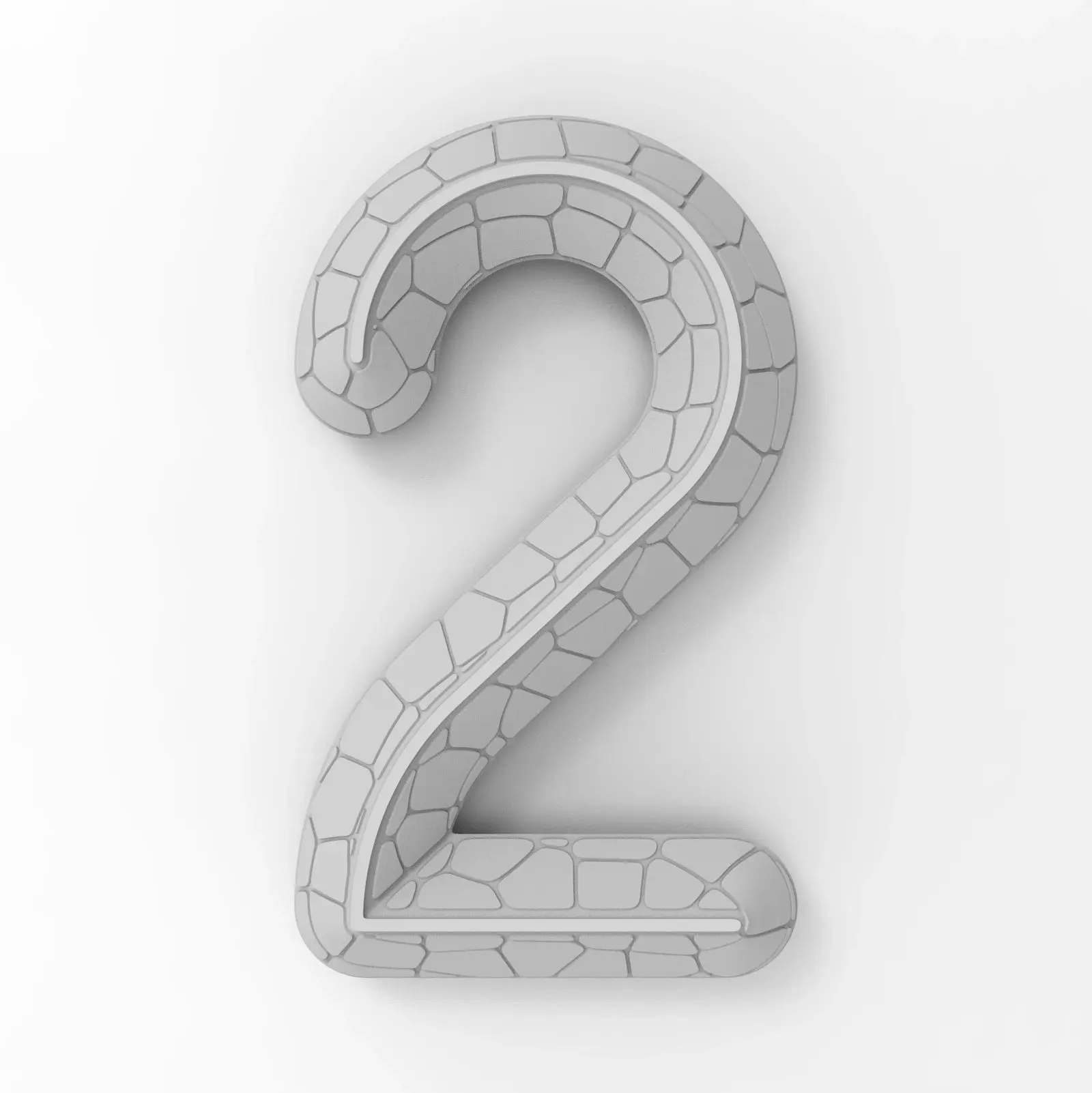 Digital Art STL Download - Number Two using Spiral Vase modeby DmitriyUser