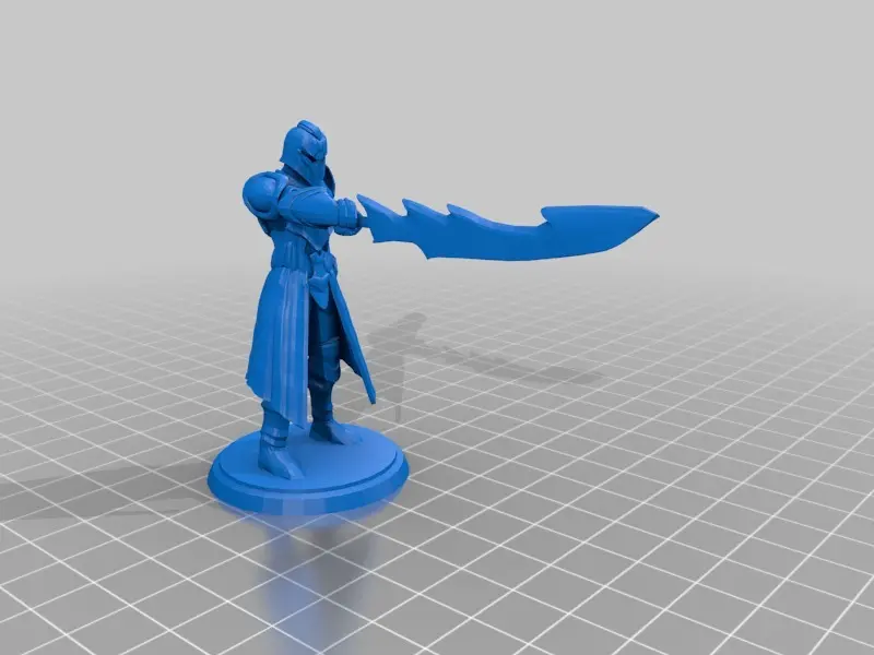 Free Characters & Creatures STL Download - Armored Warrior (multiple ...