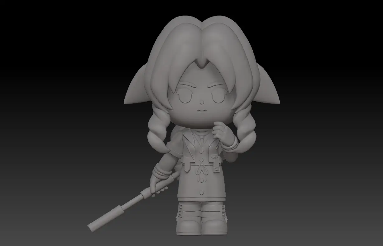 3D Printer Files | 3MF File | FFVII CHIBI : AERITH GAINSBOROUGH ...
