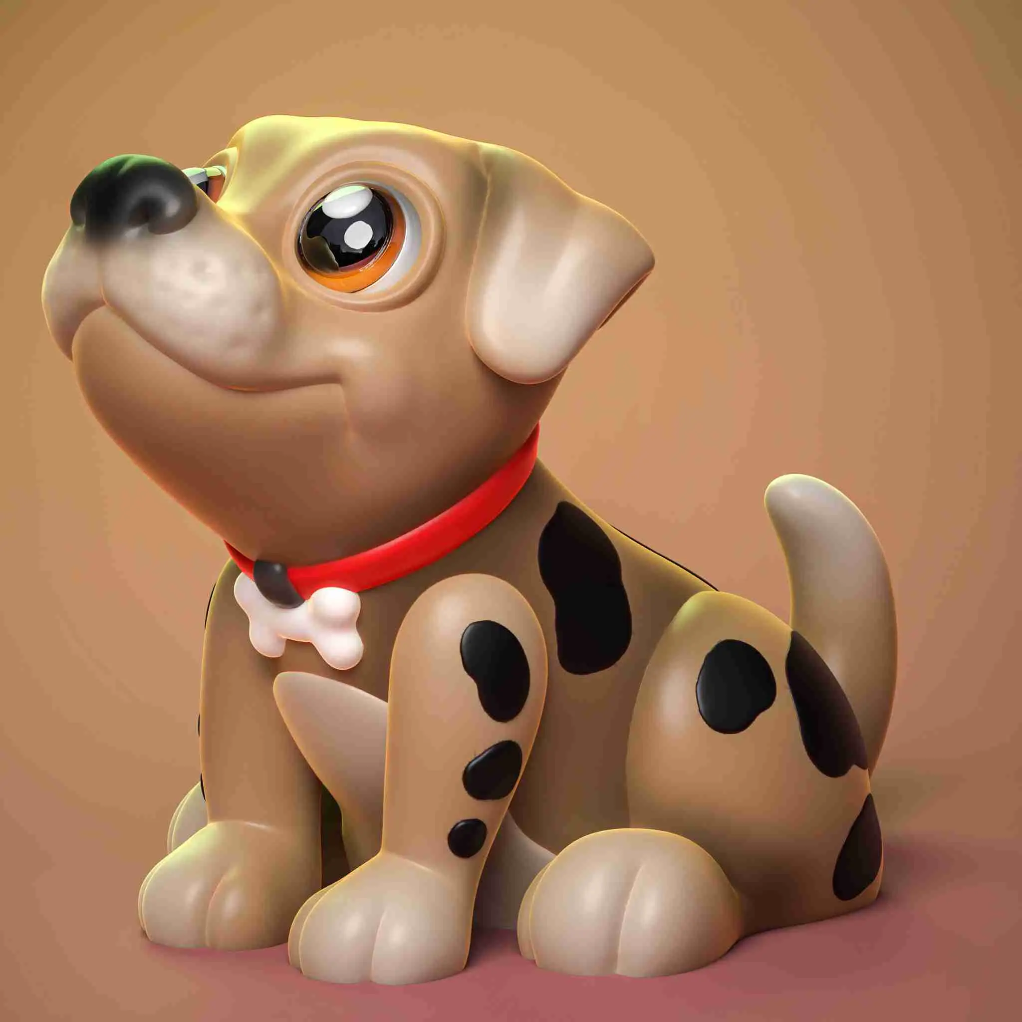 Other STL Download - CUTE DOG (PRINT IN PLACE)by Tri-Dimension Prints
