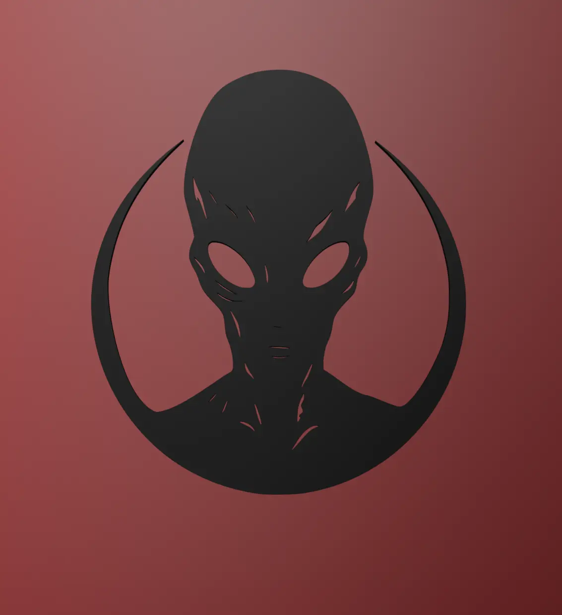 Home Decorations & Ornaments STL Download - Alien Wall Artby Ri0m0