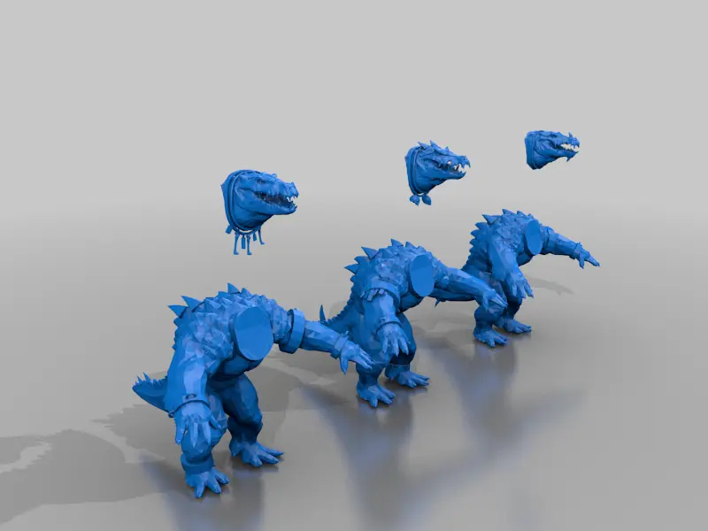 Free Other STL Download - kroxigors - aos - lizardmen - tmby SMT_M 🦊
