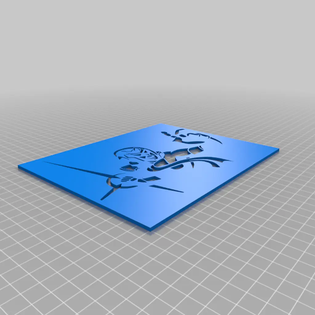 Free Characters & Creatures STL Download - Captain Falcon stencil 2by ...