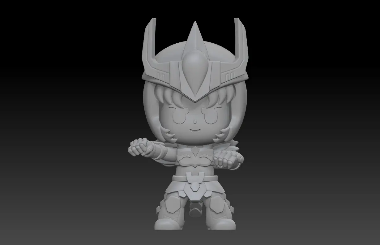 Characters & Creatures STL Download - PHOENIX IKKI CHIBIby CloudySweety