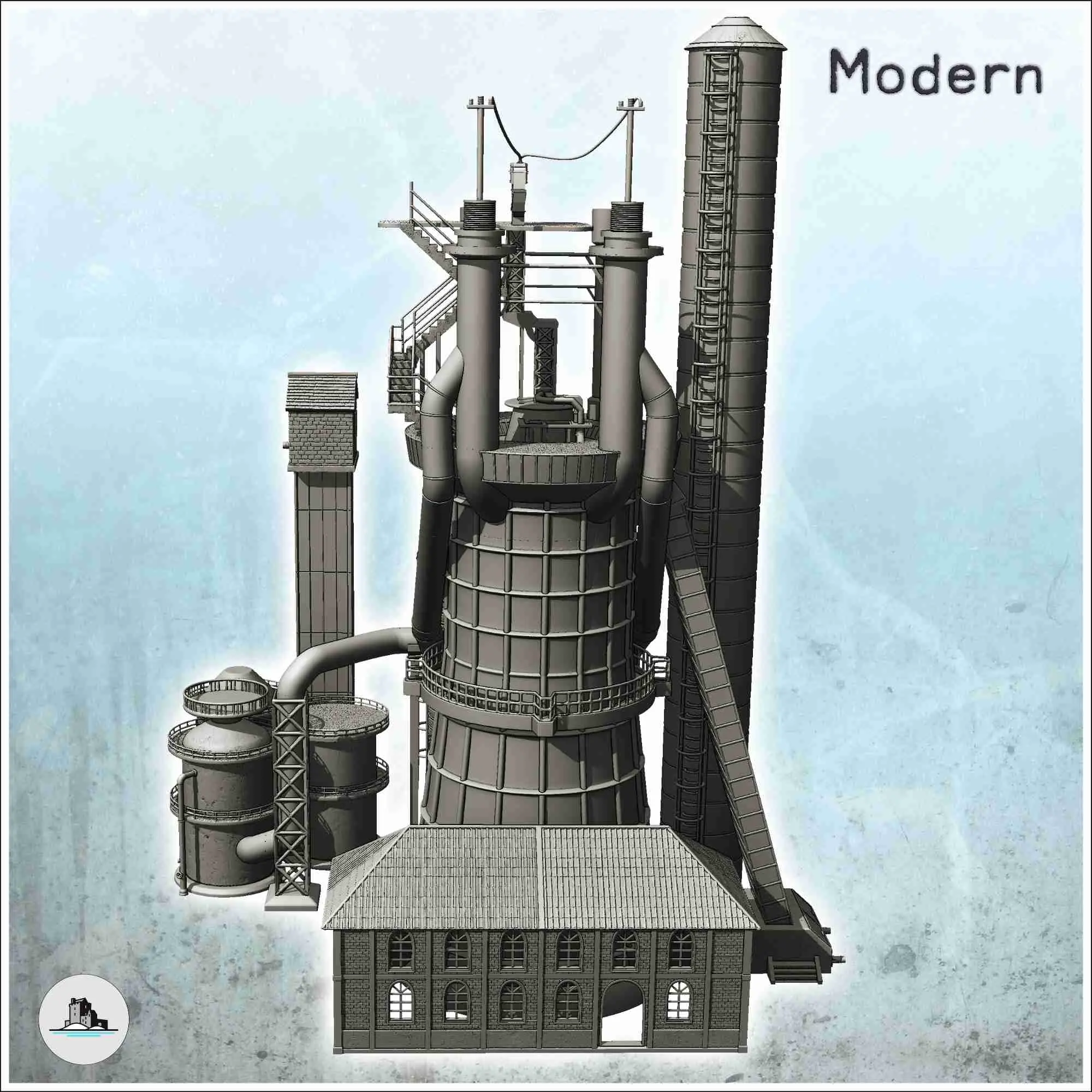 Industrial Design & Prototypes STL Download - Large modern industrial ...