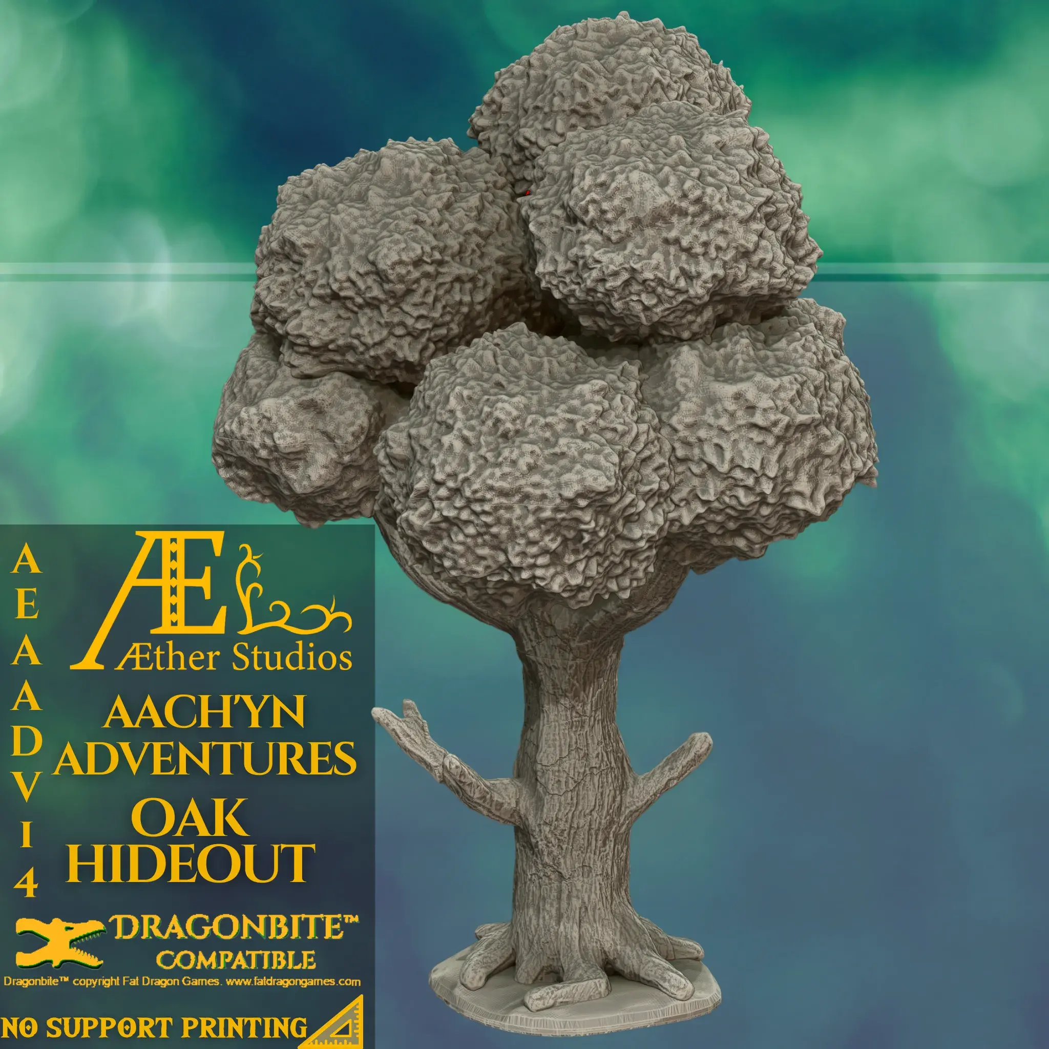 Props & Terrain STL Download - AEAADV14 - Oak Hideoutby Aether Studios