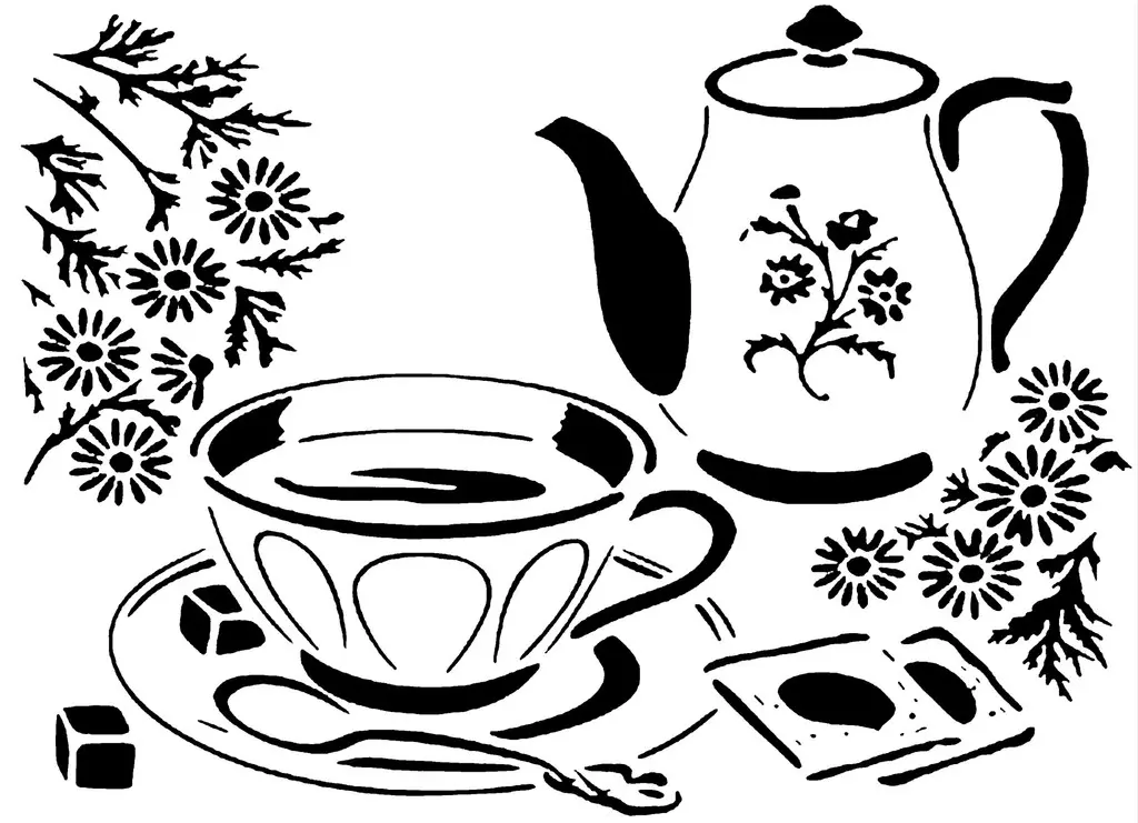 Free Digital Art STL Download - Tea stencilby SMT_M 🦊