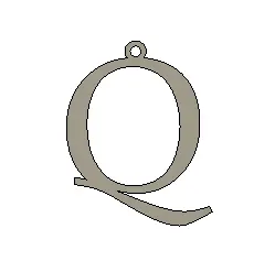 3D Printer Files | 3MF File | Q - keychain | Creality Cloud