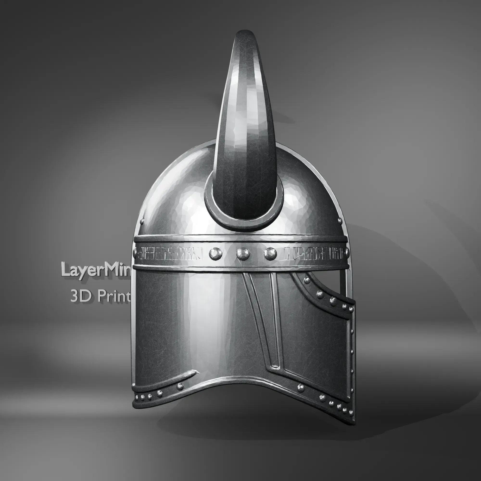 Cosplay STL Download - Viking Horned Helmet – 3D Print STL Fileby LayerMint