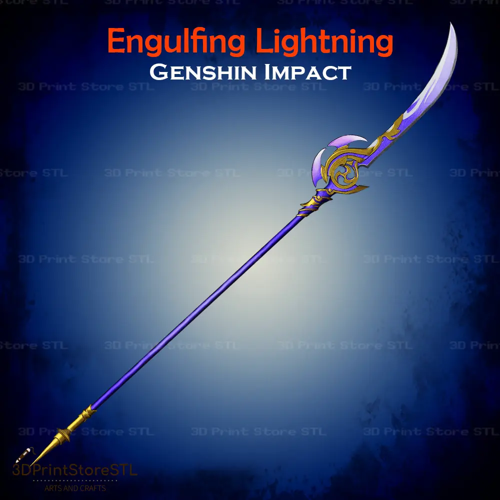 Engulfing Lightning Cosplay Genshin Impact - STL File | 3D models ...
