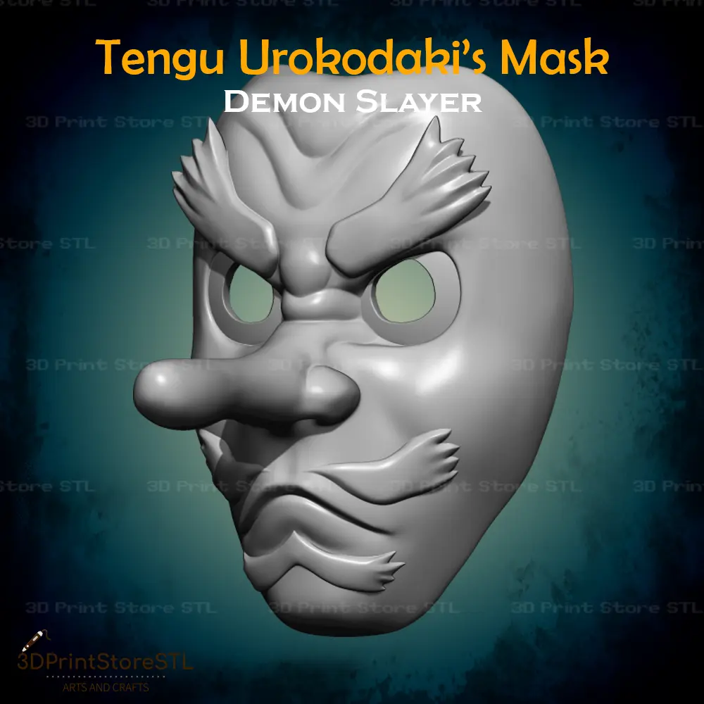 Cosplay STL Download - Sakonji Urokodaki Mask Cosplay Demon Slayer ...