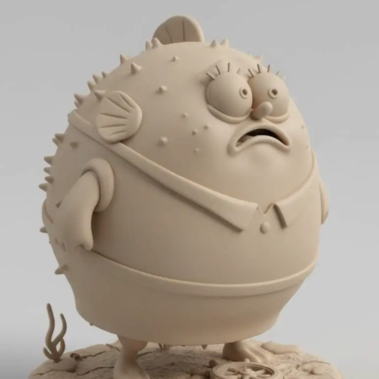 3D Printer Files | 3MF File | Sra. Puff (Mrs. Puff - Bob Esponja Calça ...