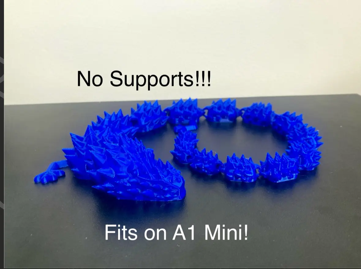 Characters & Creatures STL Download - Articulated Dragonby CrazyyyDesigns