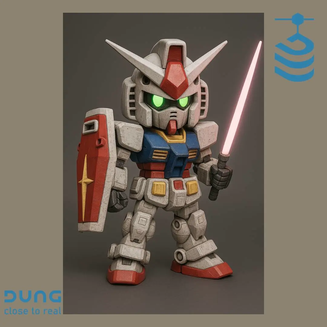 Free Other STL Download - Gundam Chibiby dung3d