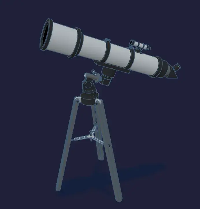 3D Printer Files | 3MF File | Desktop Refracting Mini Telescope ...