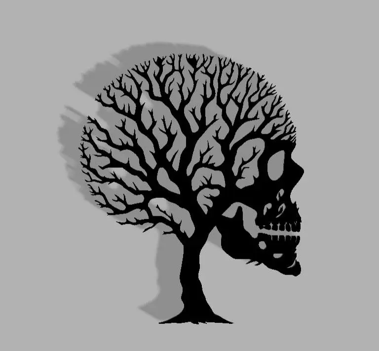 Digital Art STL Download - Skull Treeby Lets Print 3D