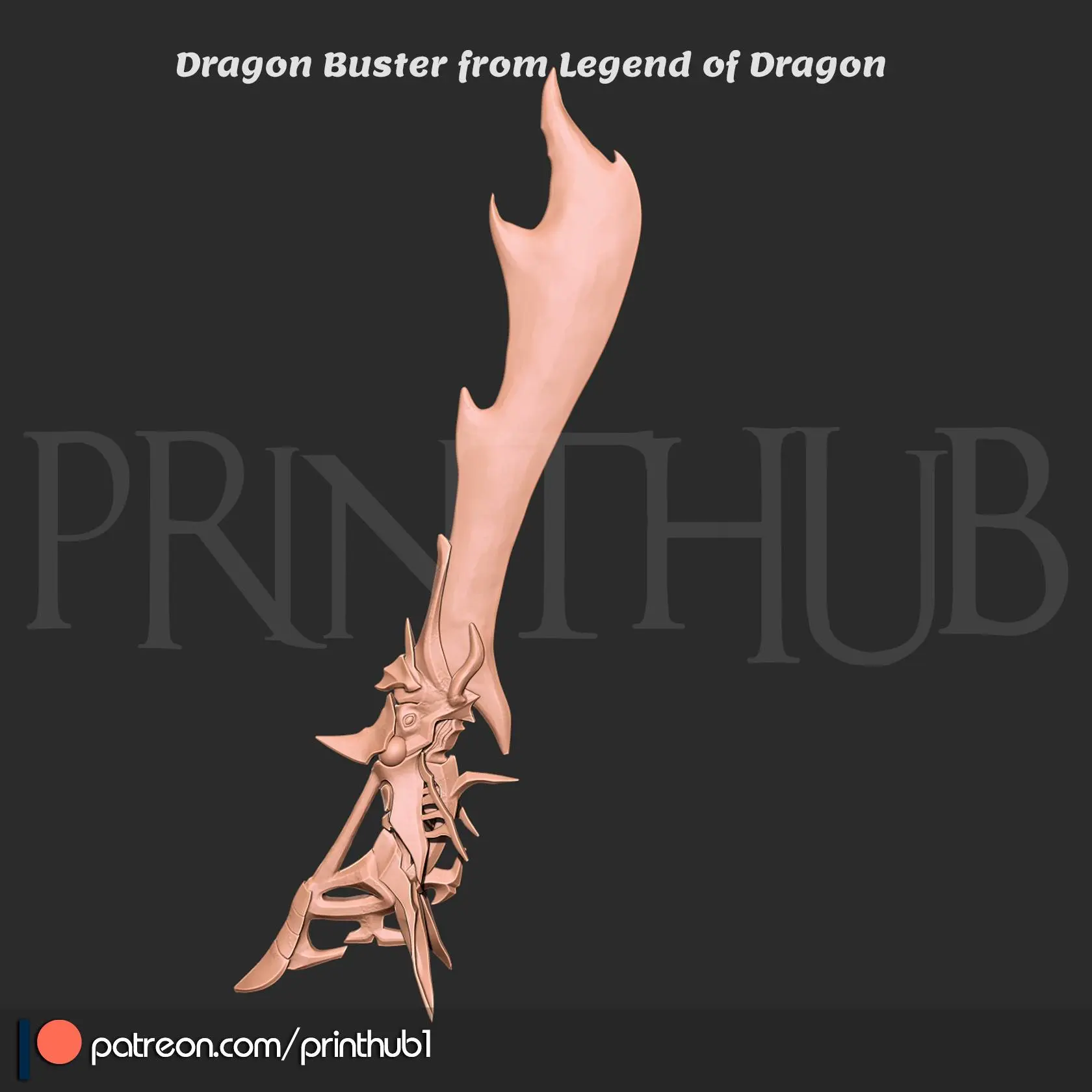 Cosplay STL Download - Dragon Buster Sword – Legend of Dragoon Cosplay ...