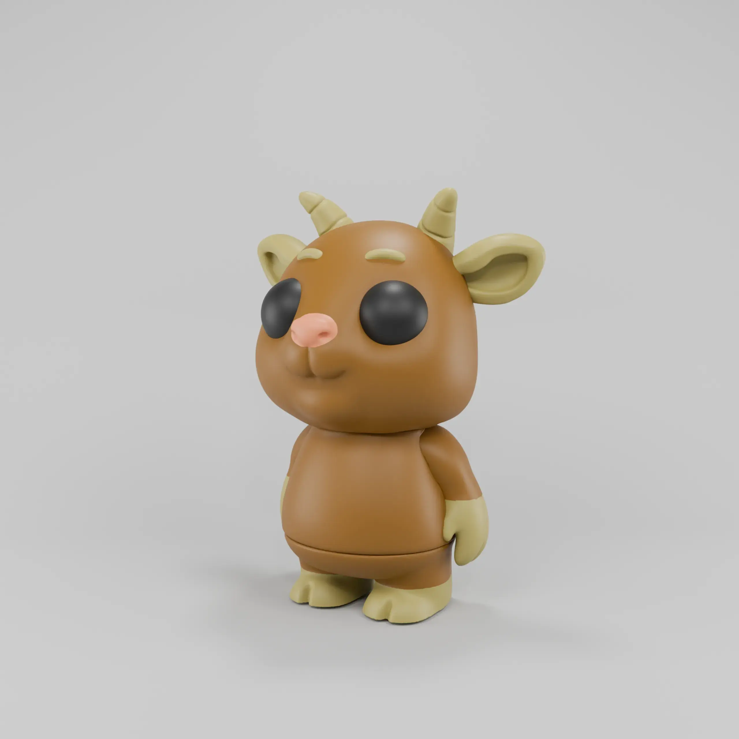 Characters & Creatures STL Download - Flexy Goat Figurine + Keychainby tacticalkaoz