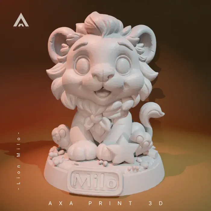3D Printer Files | 3MF File | Lion Milo – Cute 3D Printable Figurine ...