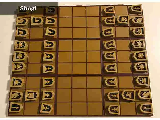 Free Board Games & Card Games STL Download - Shogi setby user9692691619