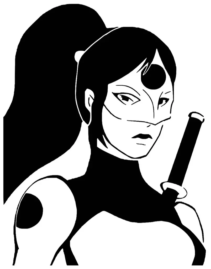 DC Katana stencil 2 | 3D models download | Creality Cloud