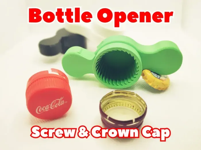 3D Printer Files | 3MF File | Bottle Opener - Screw Cap & Crown Cap ...