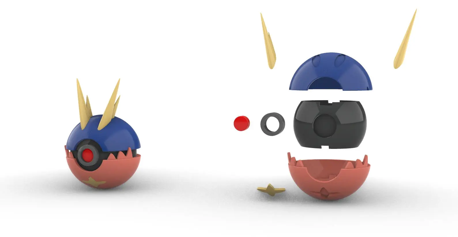 Digital Art STL Download - Pokeball 318 Carvanhaby Pokeball Empire