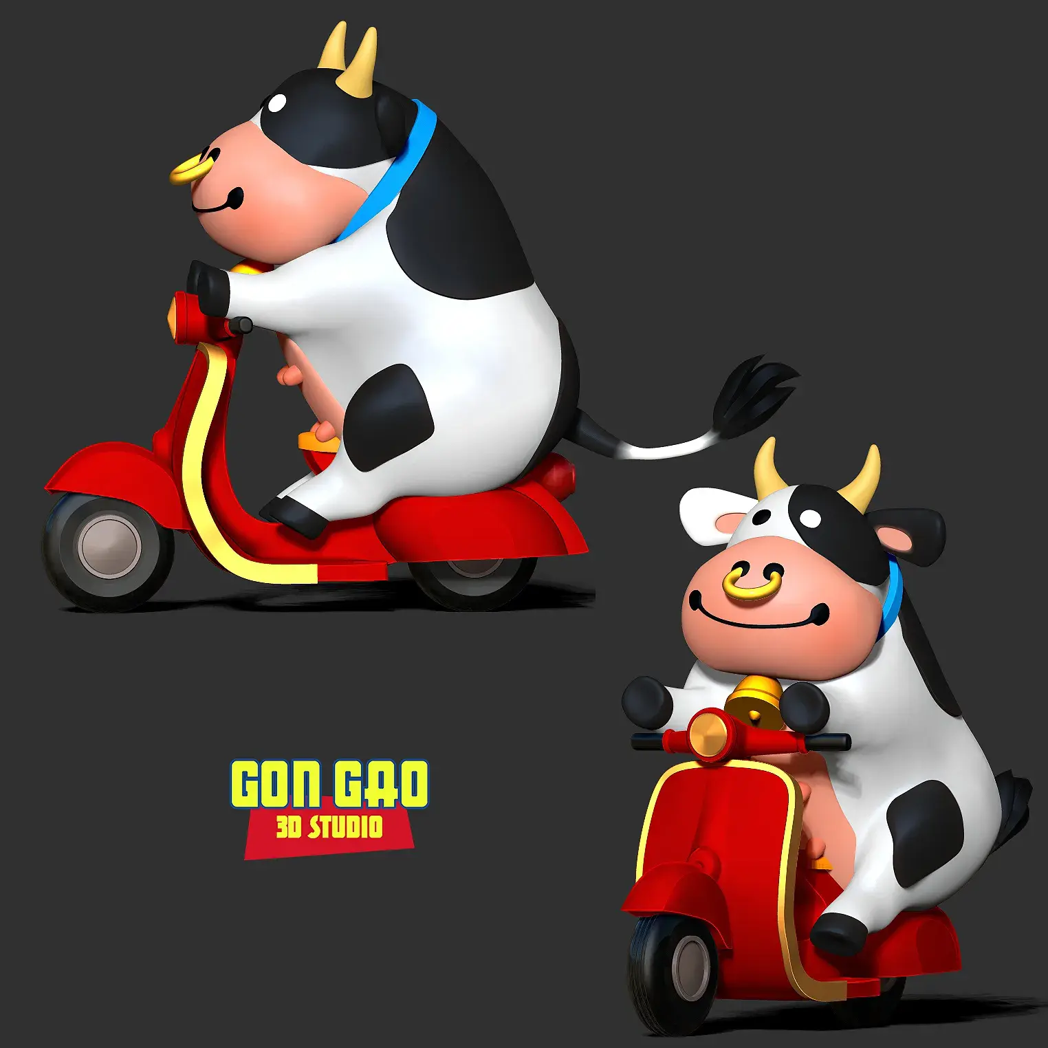 Digital Art STL Download - Moo Moo - Mario Kart Worldby nlsinh