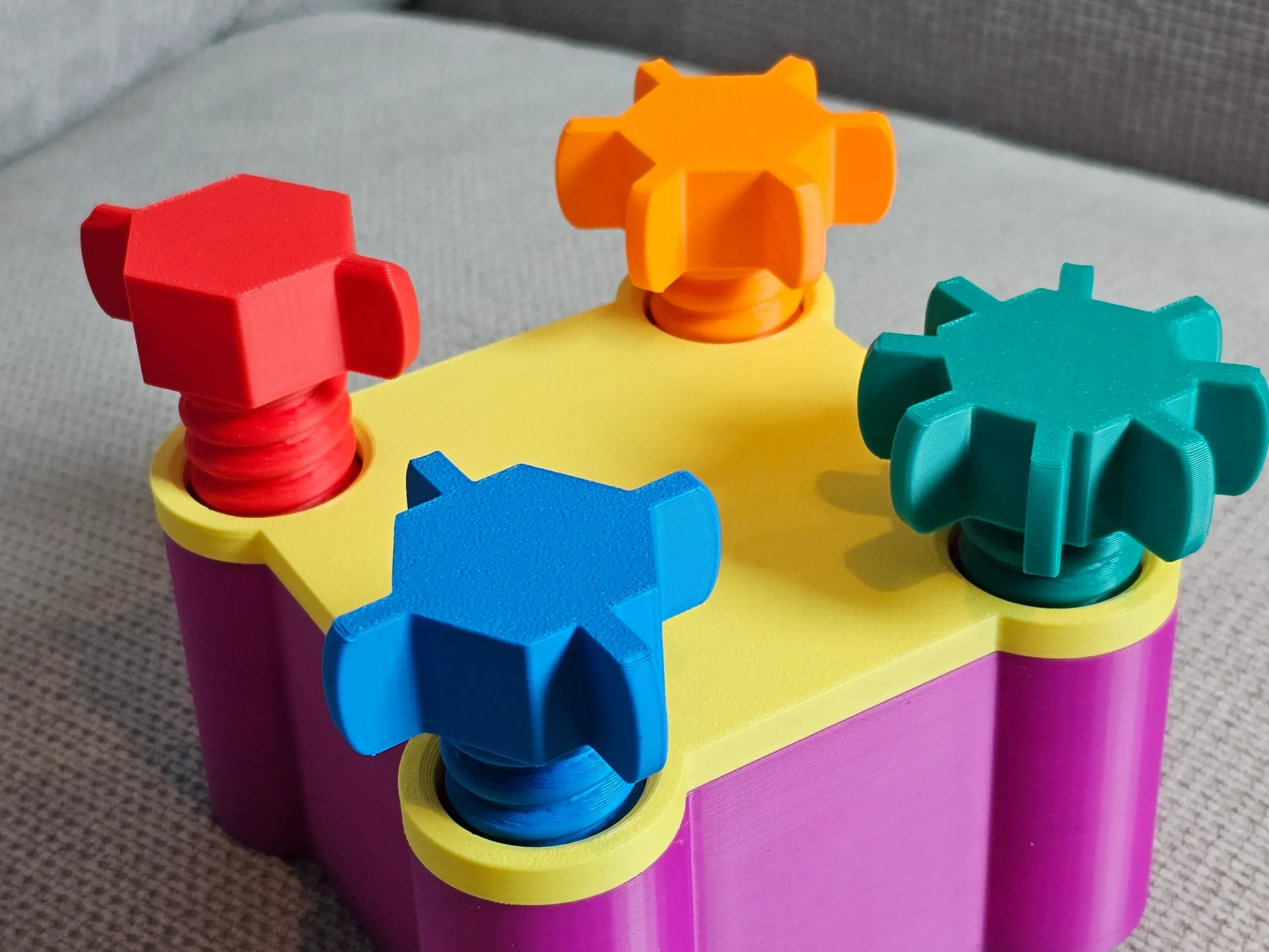 3D Printer Files | 3MF File | Tactile Builder Boxes (Chunky, Colourful ...