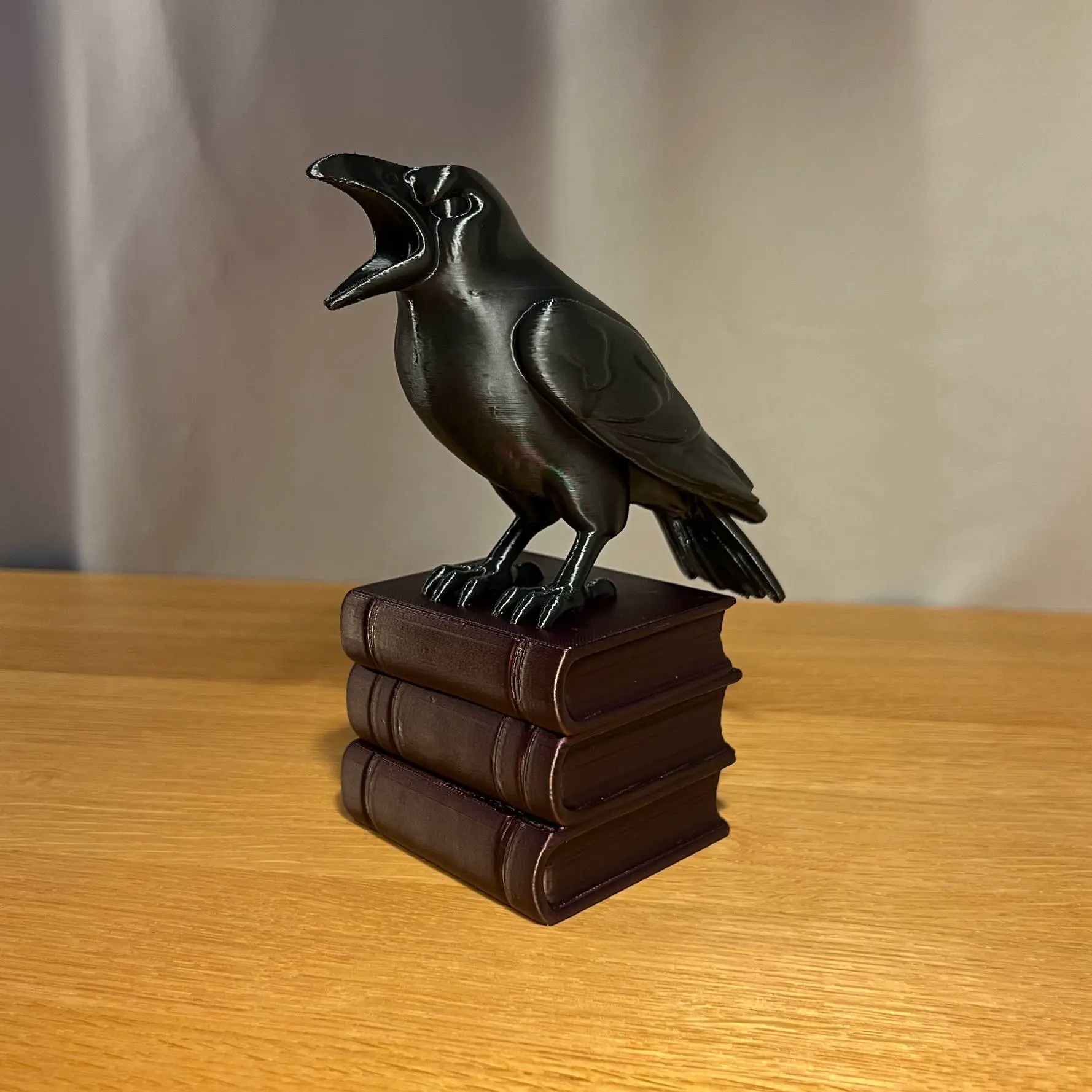 3D Printer Files | 3MF File | Crow on Books | Creality Cloud